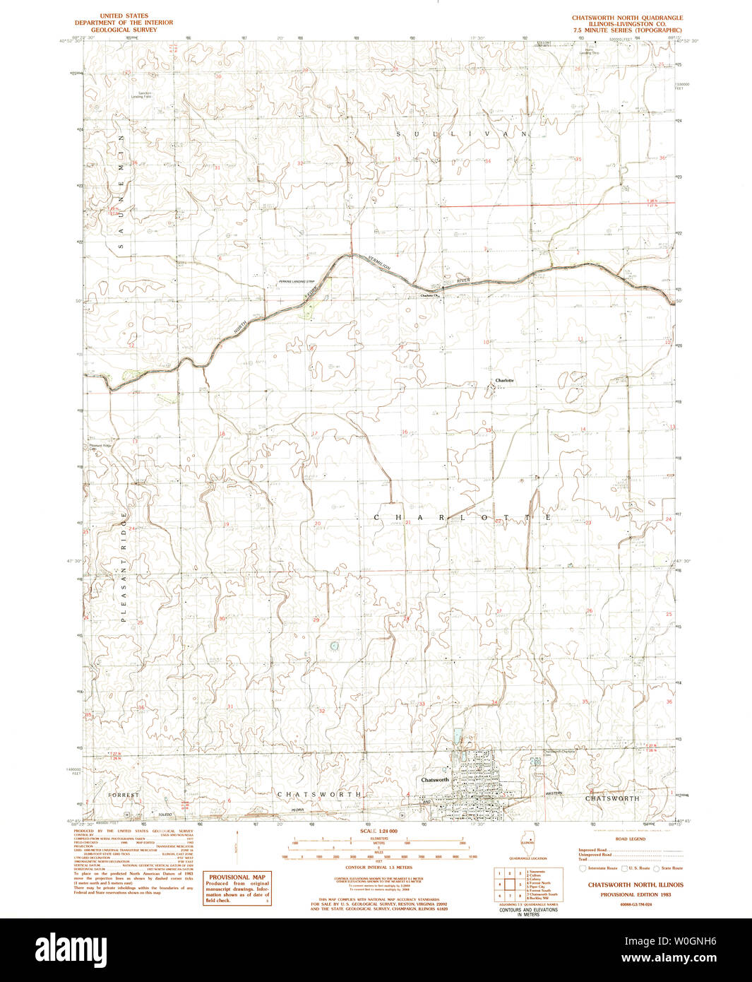 Map of chatsworth Cut Out Stock Images & Pictures - Alamy