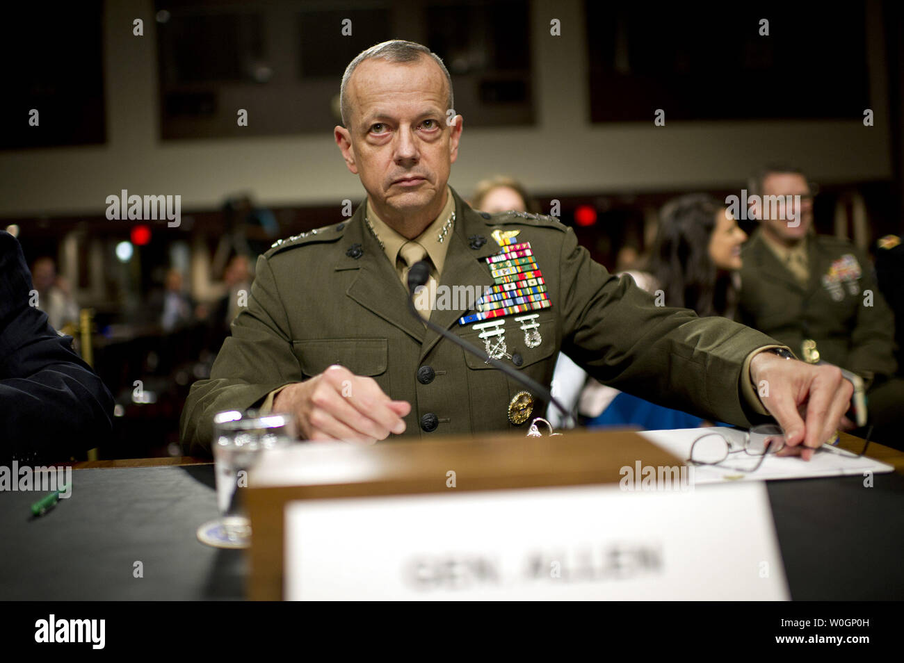 Marine Corps Gen. John Allen, commander of the International Security ...