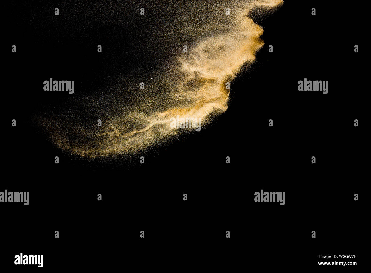 Abstract golden dust cloud particles hi-res stock photography and ...