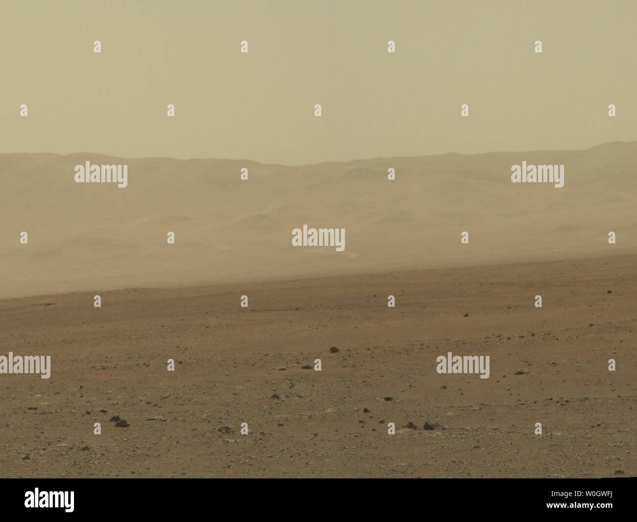 This color image from NASA's Curiosity rover shows part of the wall of ...