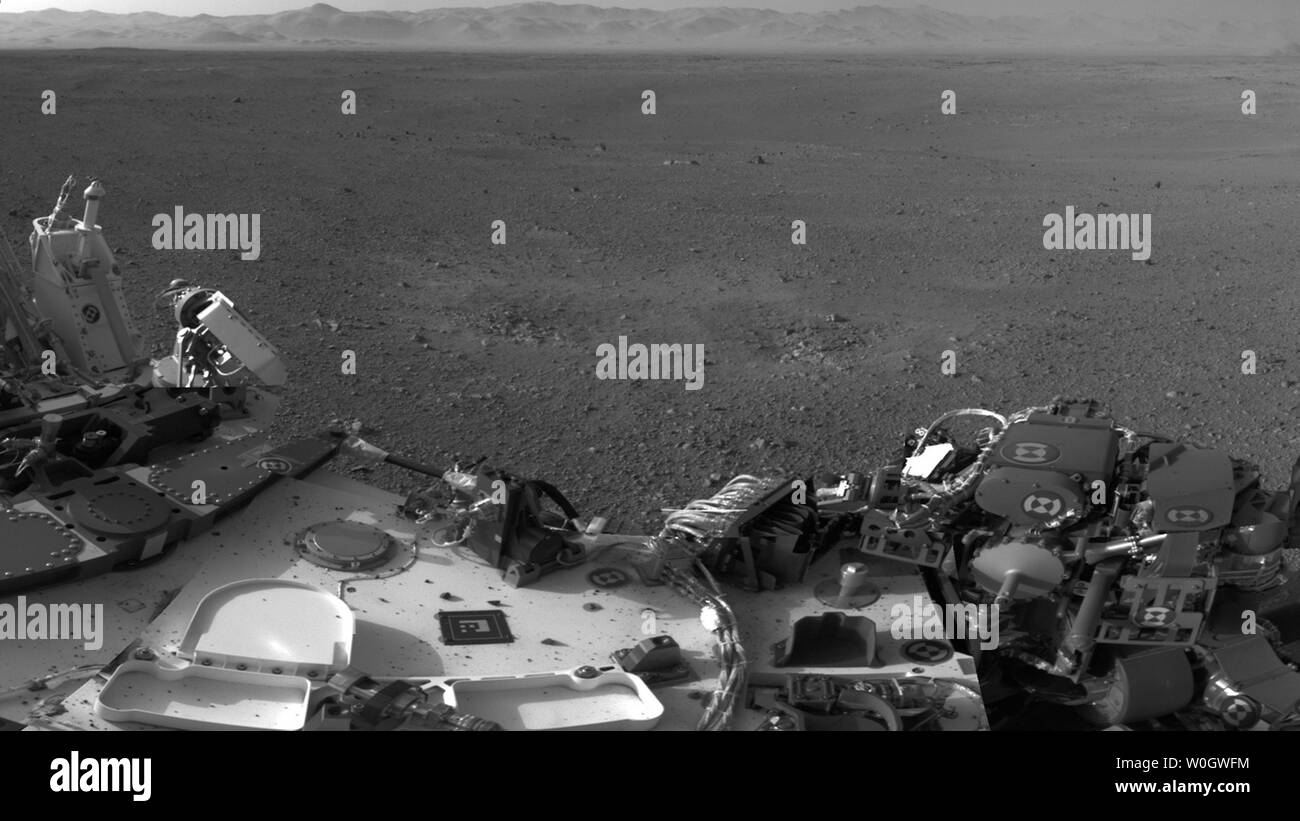 This mosaic, whose images were obtained by NASA's Curiosity rover's ...