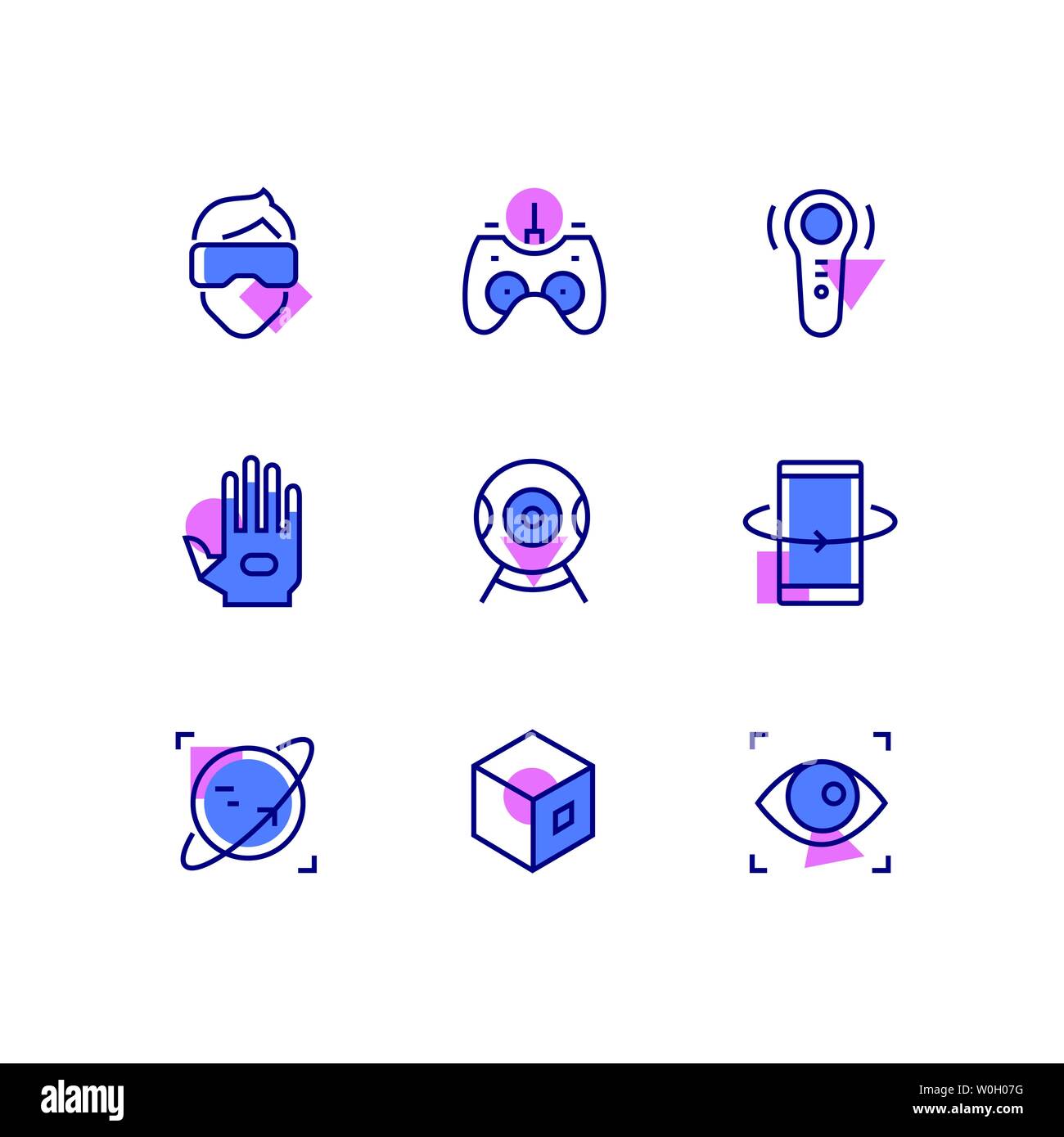 Virtual cube Stock Vector Images - Alamy