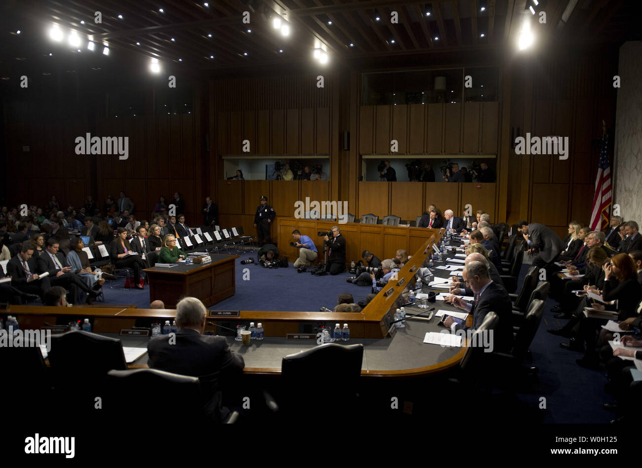 Secretary of State Hillary Clinton testifies during a Senate Foreign ...