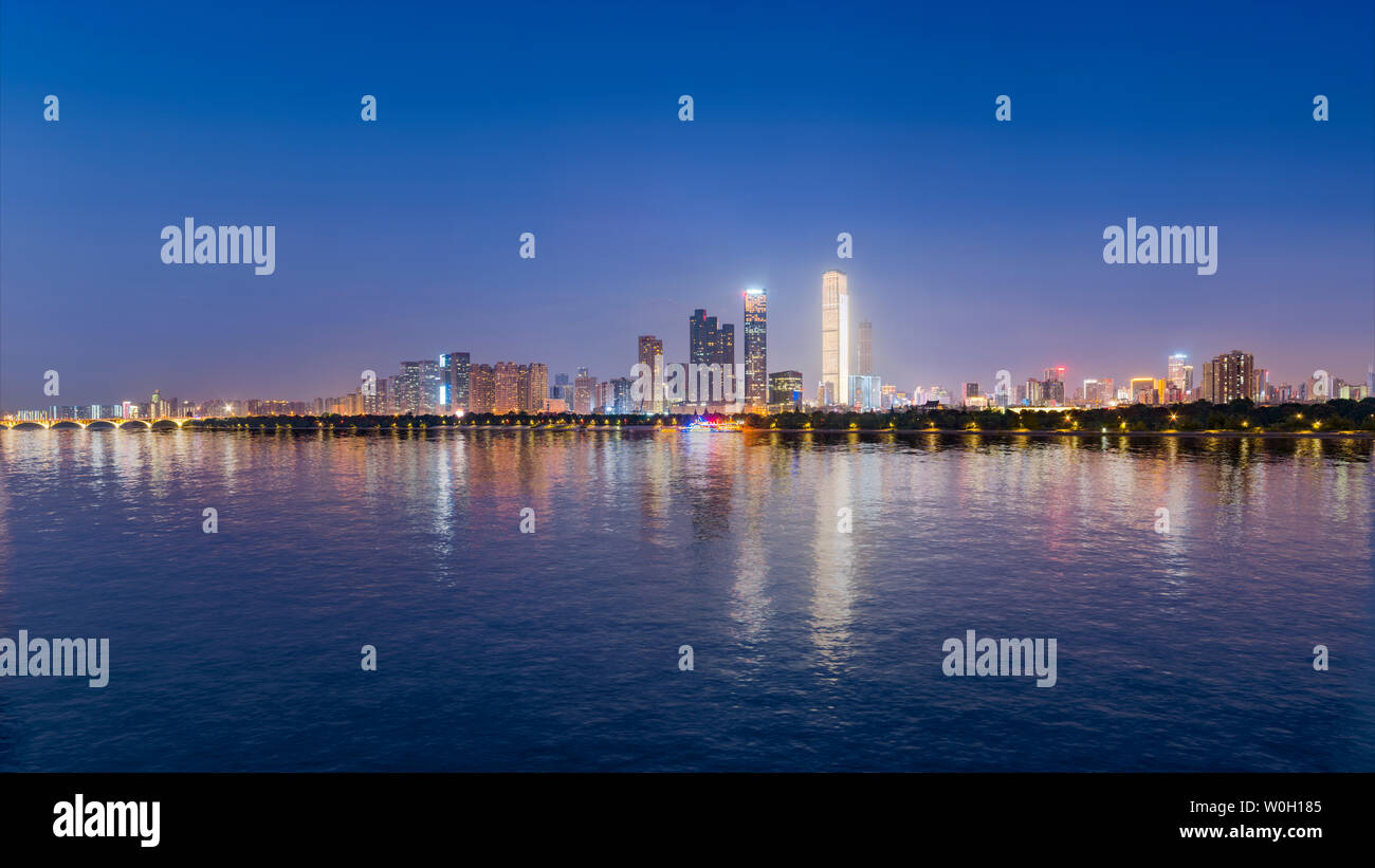 Hunan Changsha Class 5A famous tourist scenic spot Orange Chau ...