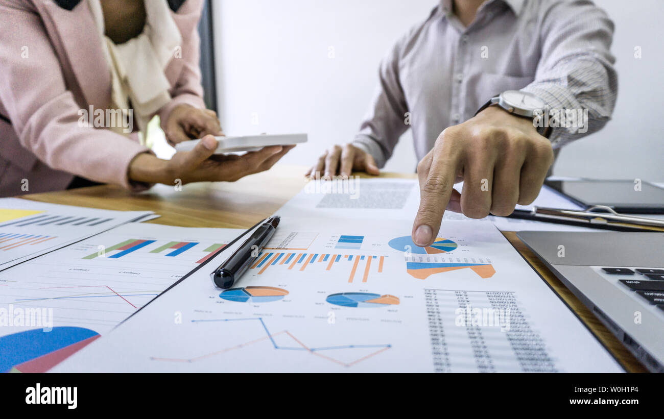 Professional Business partner discussing ideas plan and presentation ...