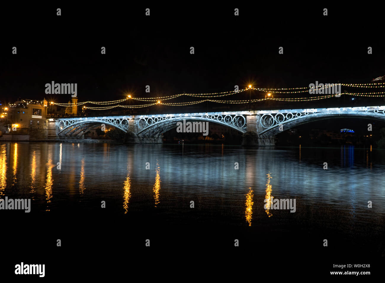 Seville night view hi-res stock photography and images - Alamy