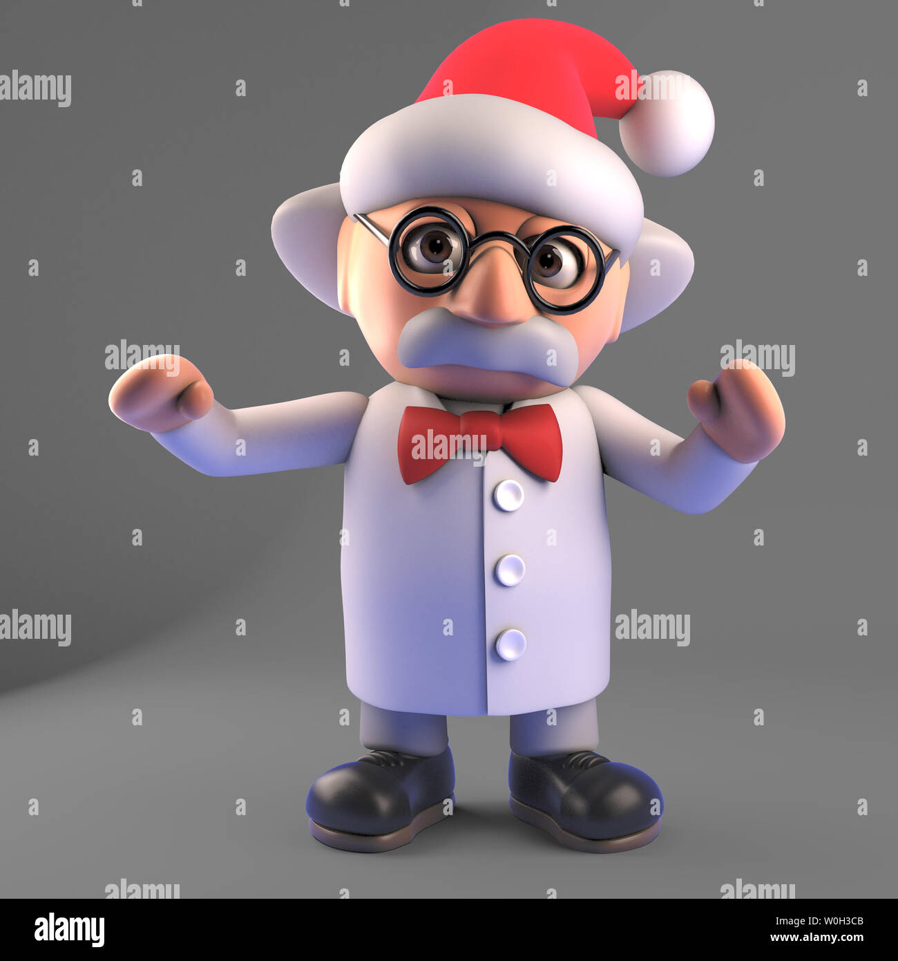 Silly mad scientist is all the rage at Christmas parties, 3d ...