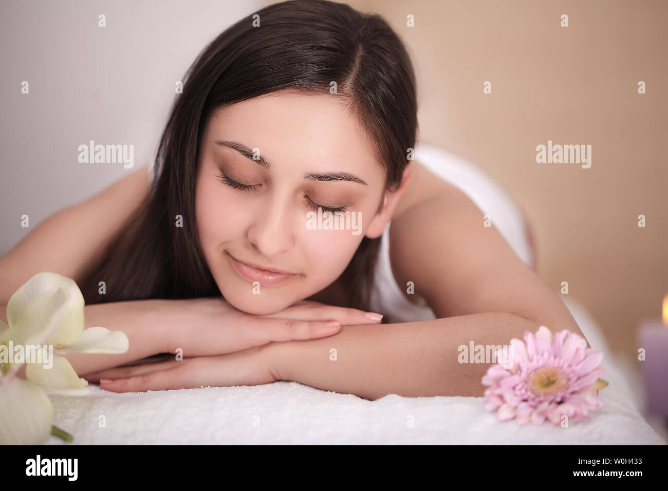Spa Woman. Massage Procedure In Beauty Spa Salon. Body Care Stock Photo ...