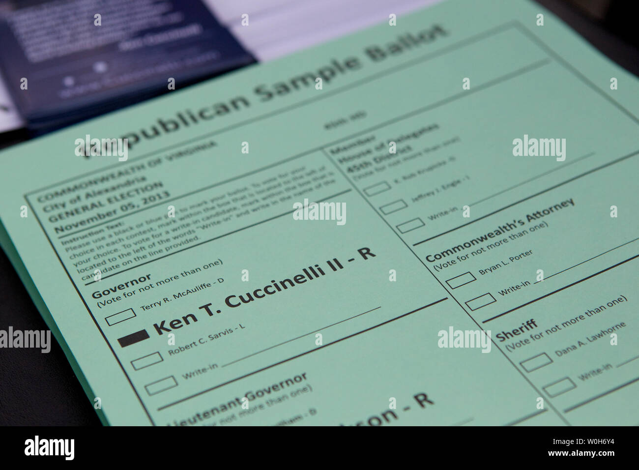 Sample ballot hi-res stock photography and images - Alamy