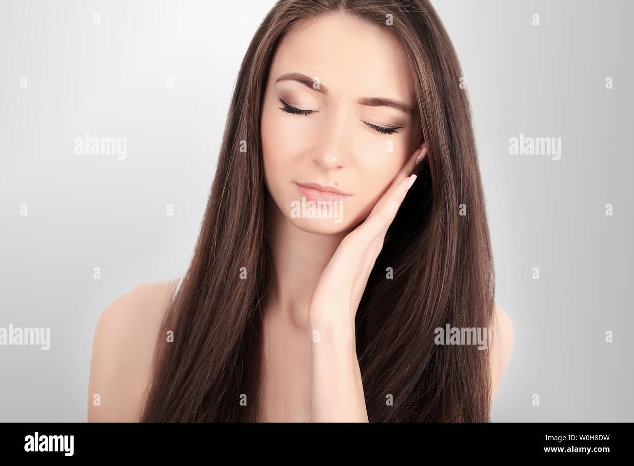 Teeth Problem. Woman Feeling Tooth Pain. Closeup Of Beautiful Sad Girl ...