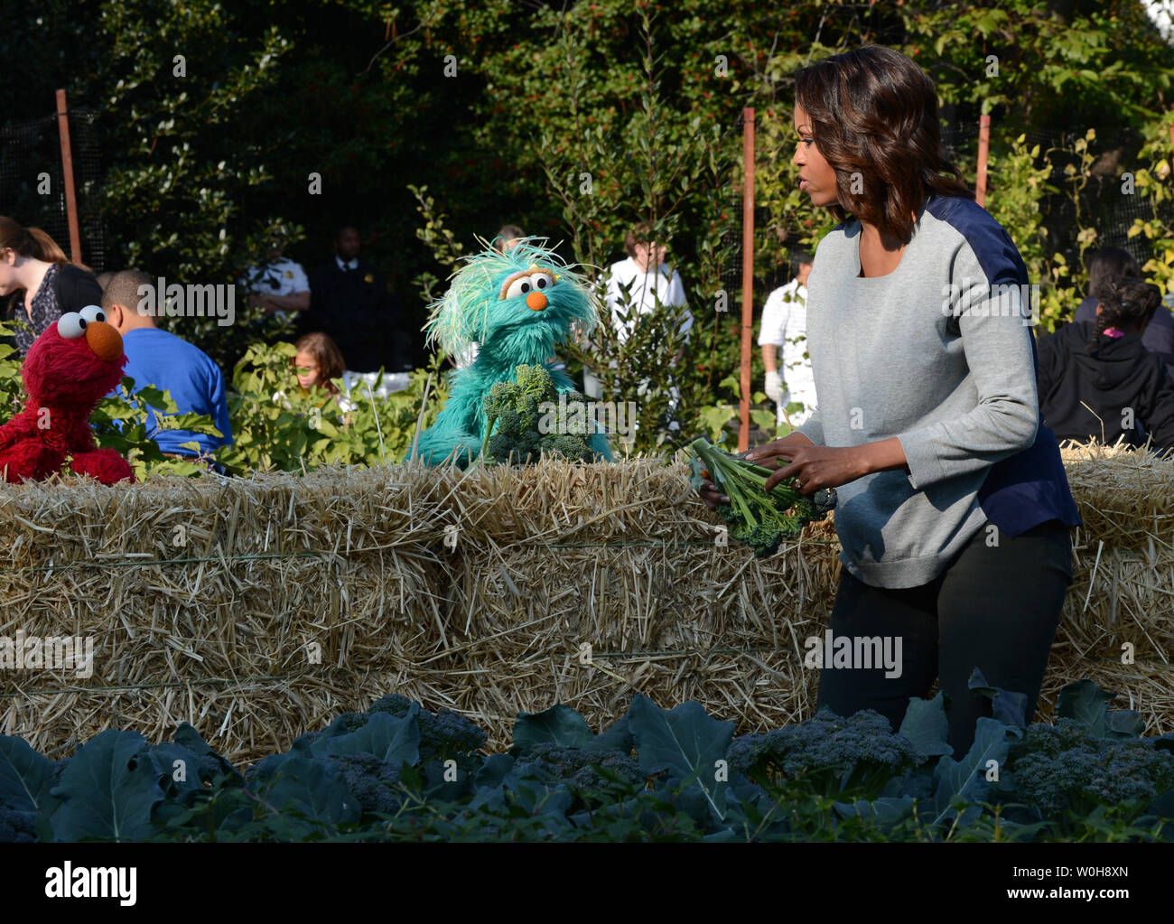 Sesame Street's Elmo and Rosita talk with First Lady Michelle Obama ...