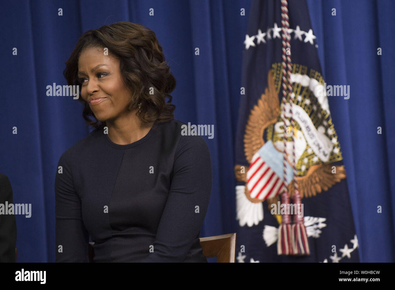 First Lady Michelle Obama attends an event on expanding college ...