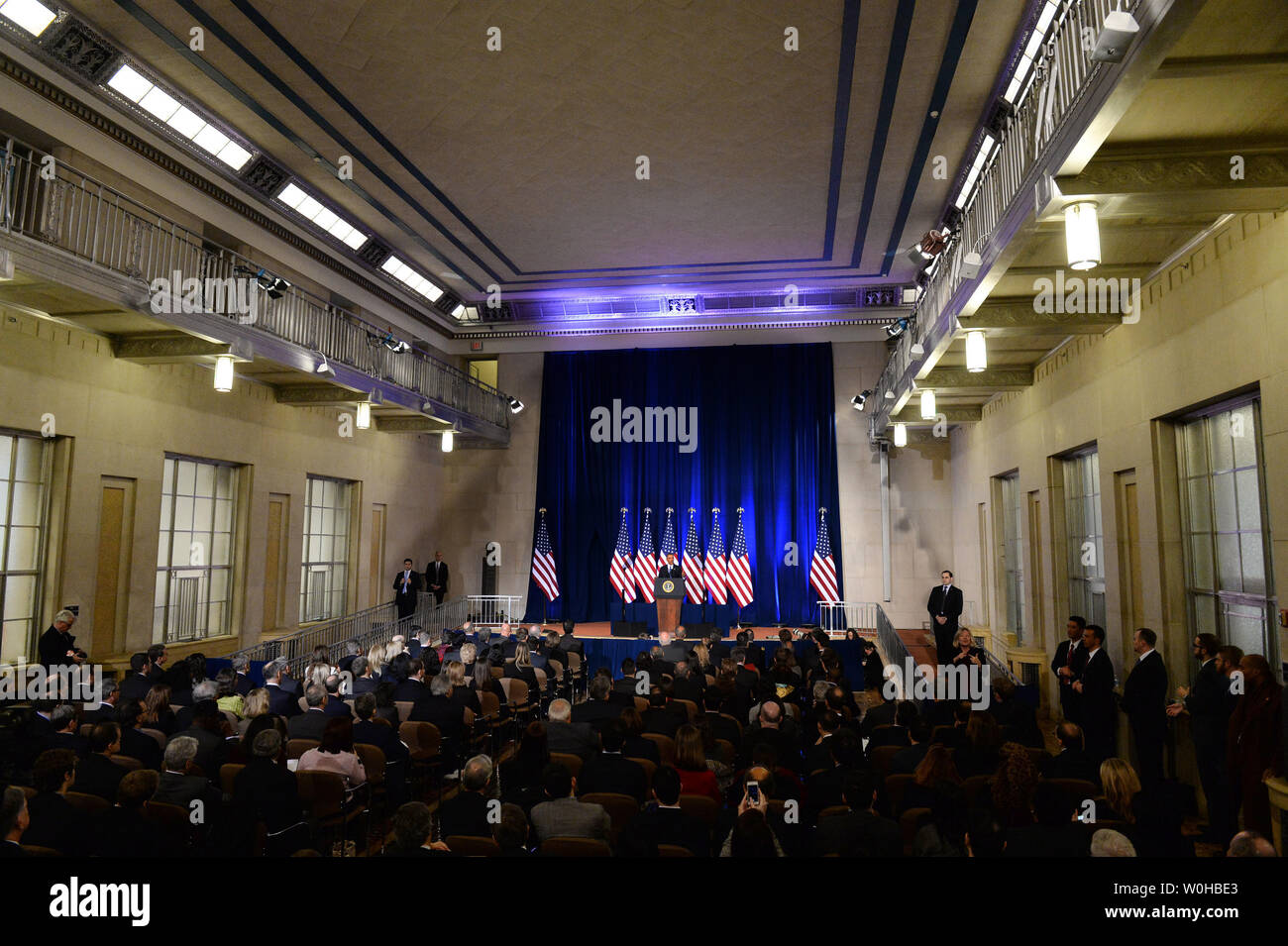 President Barack Obama waves as he leaves the podium after calling for ...