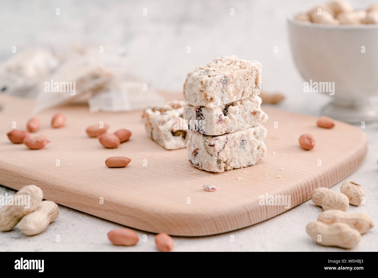 China Taiwan net red snack snowflake crisp (peanut crisp sugar Stock ...