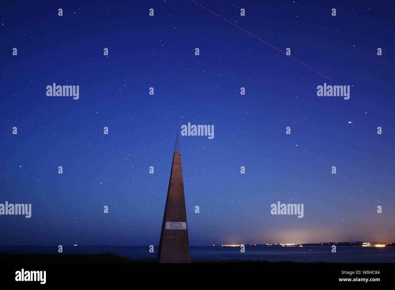 Geoneedle at Orcombe Point beneath the Milky Way Galaxy of a Summer ...