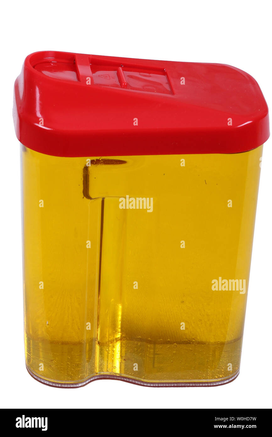 Olive oil in a plastic container Stock Photo - Alamy