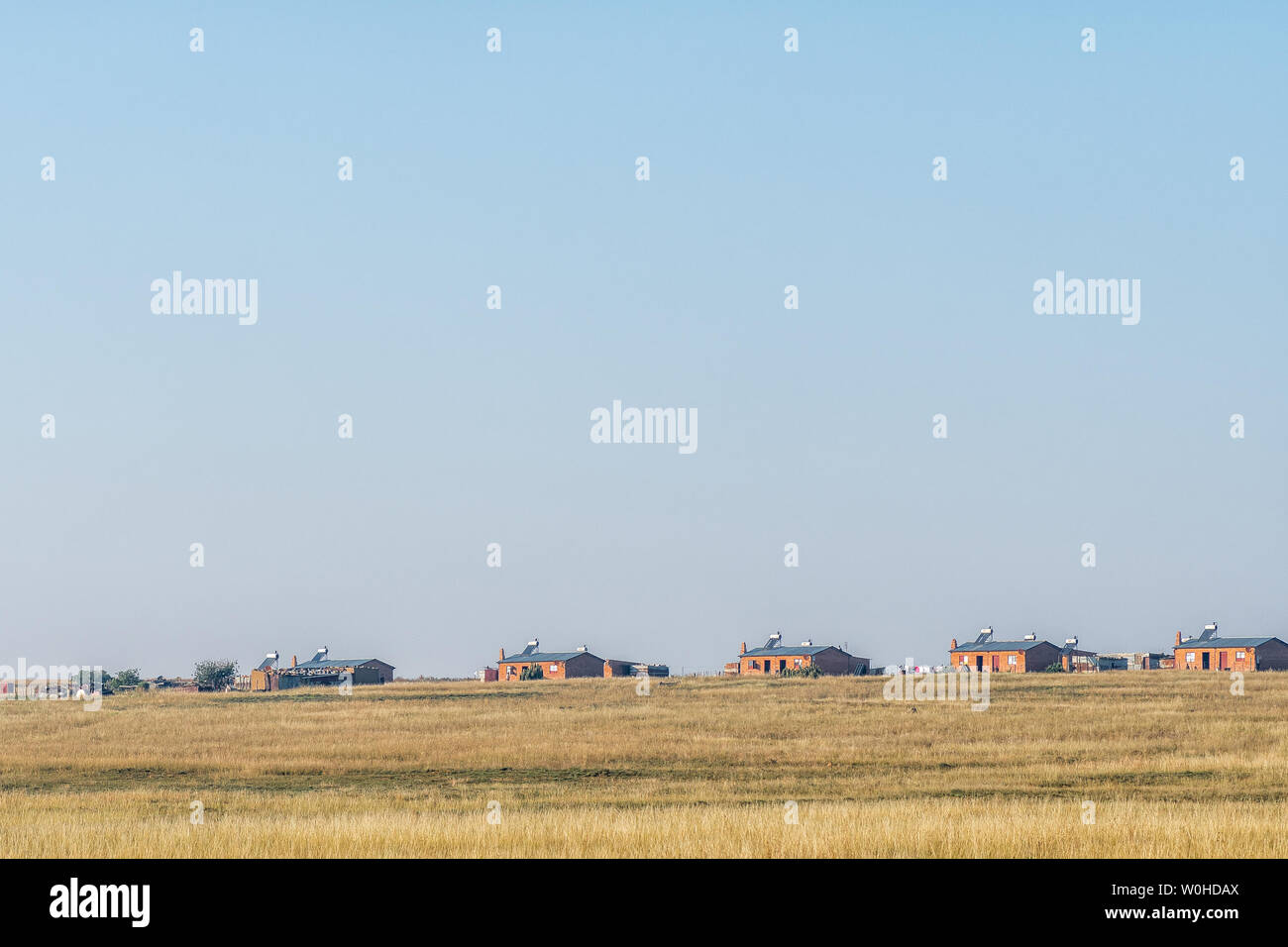 WINBURG, SOUTH AFRICA - MAY 1, 2019: A farm scene, with farm worker ...