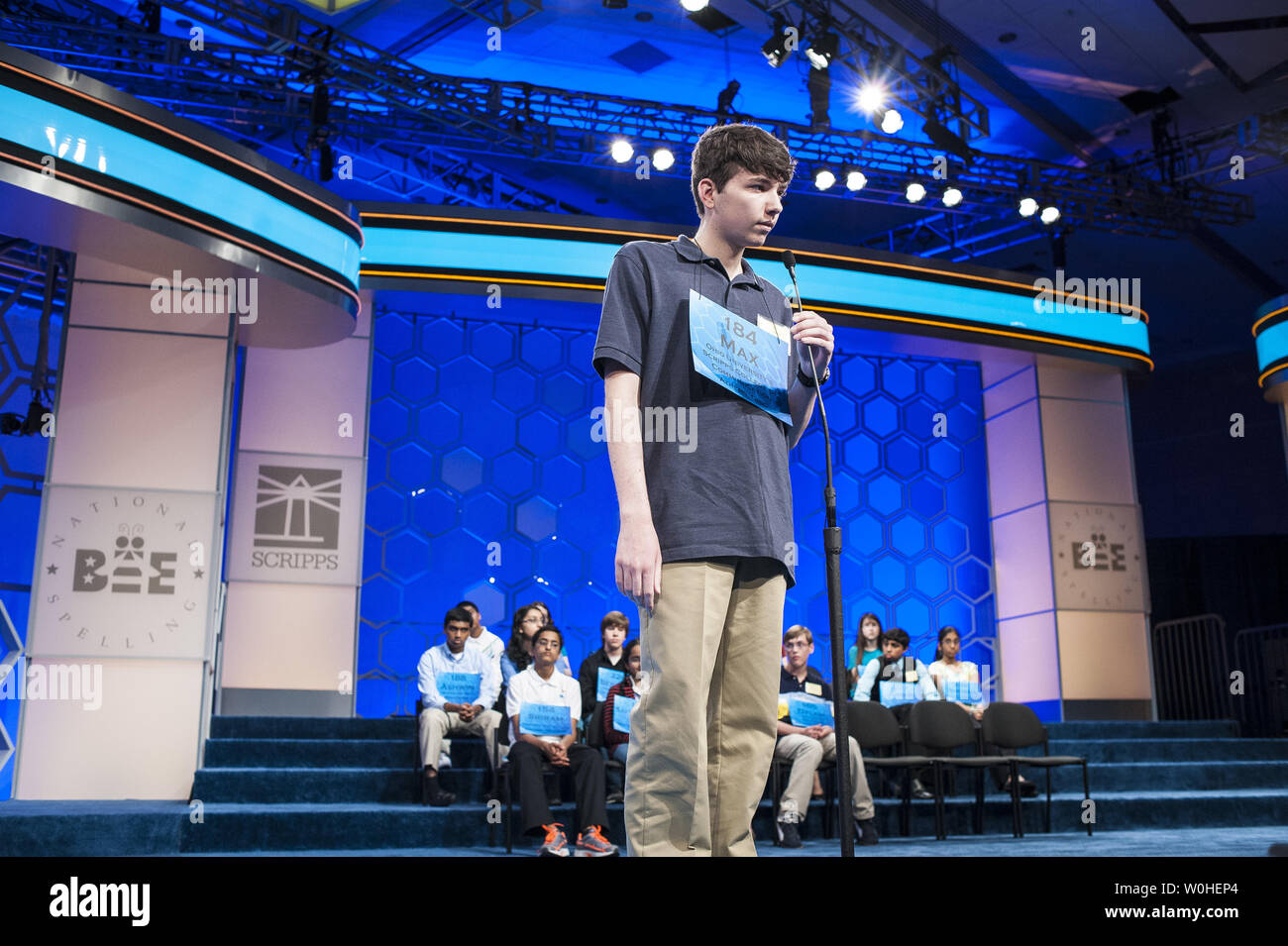Max Danner, 14, of Lewis Center, Ohio, participates in the semifinals ...