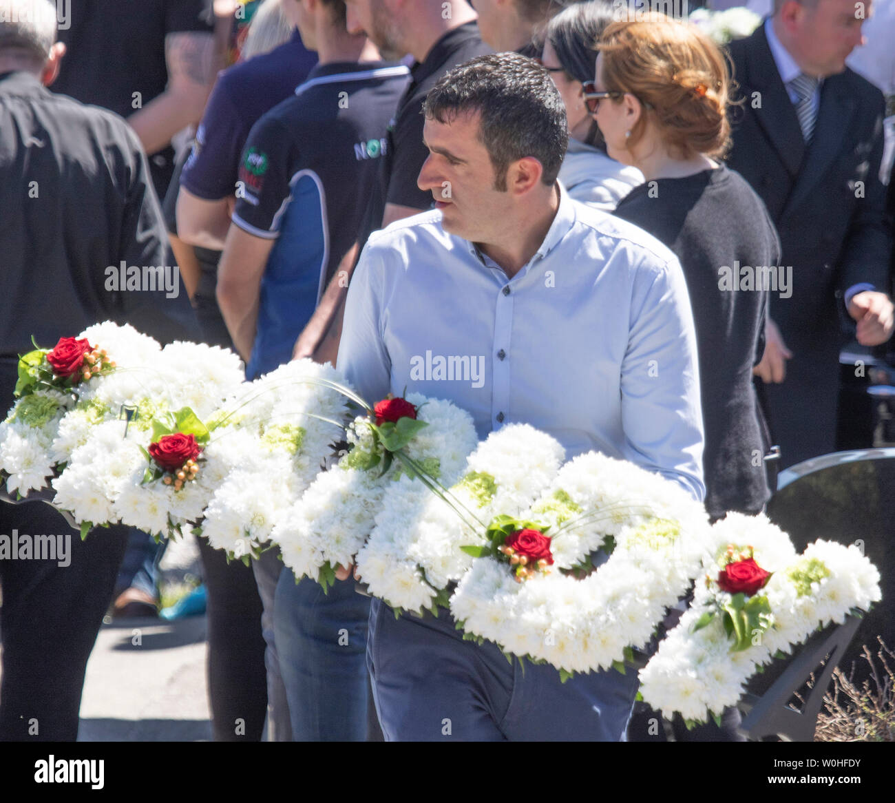 For the funeral of rally driver manus kelly hi-res stock photography ...