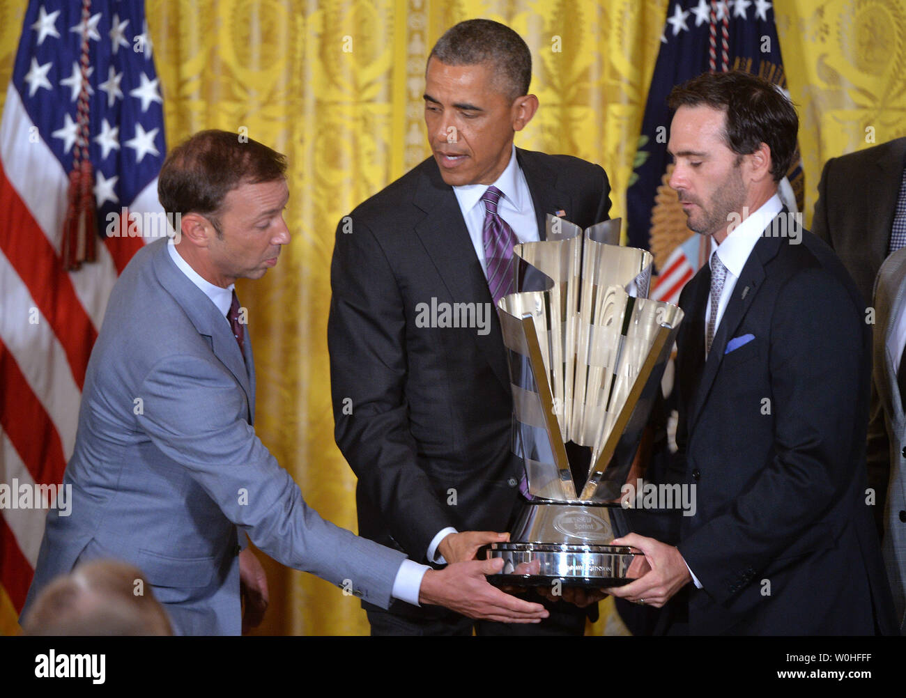 Jimmie johnson sprint cup trophy hi-res stock photography and images ...