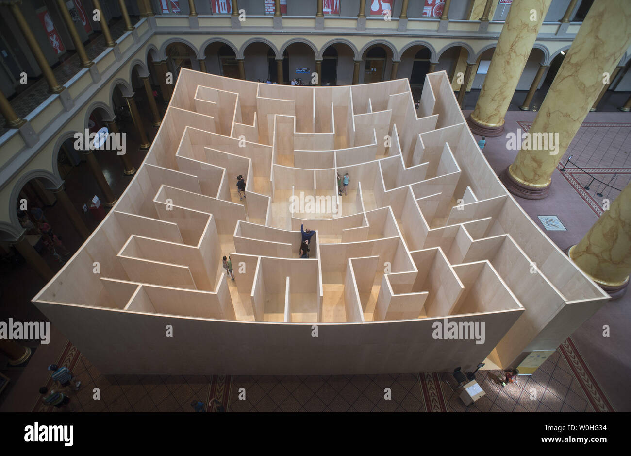 National building museum maze hi-res stock photography and images - Alamy