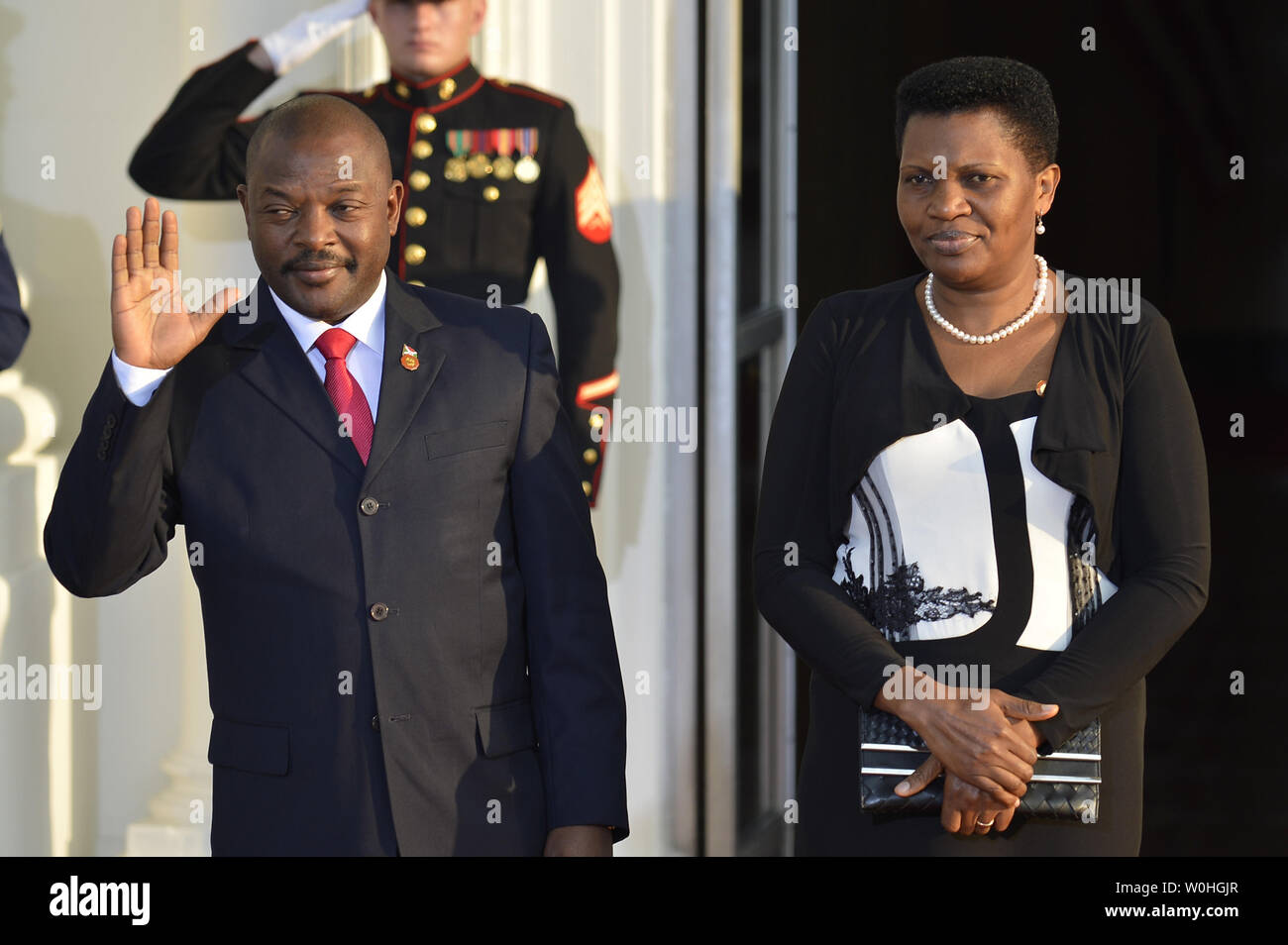 Burundi's President Pierre Nkurunziza and First Lady Denise Bucumi ...