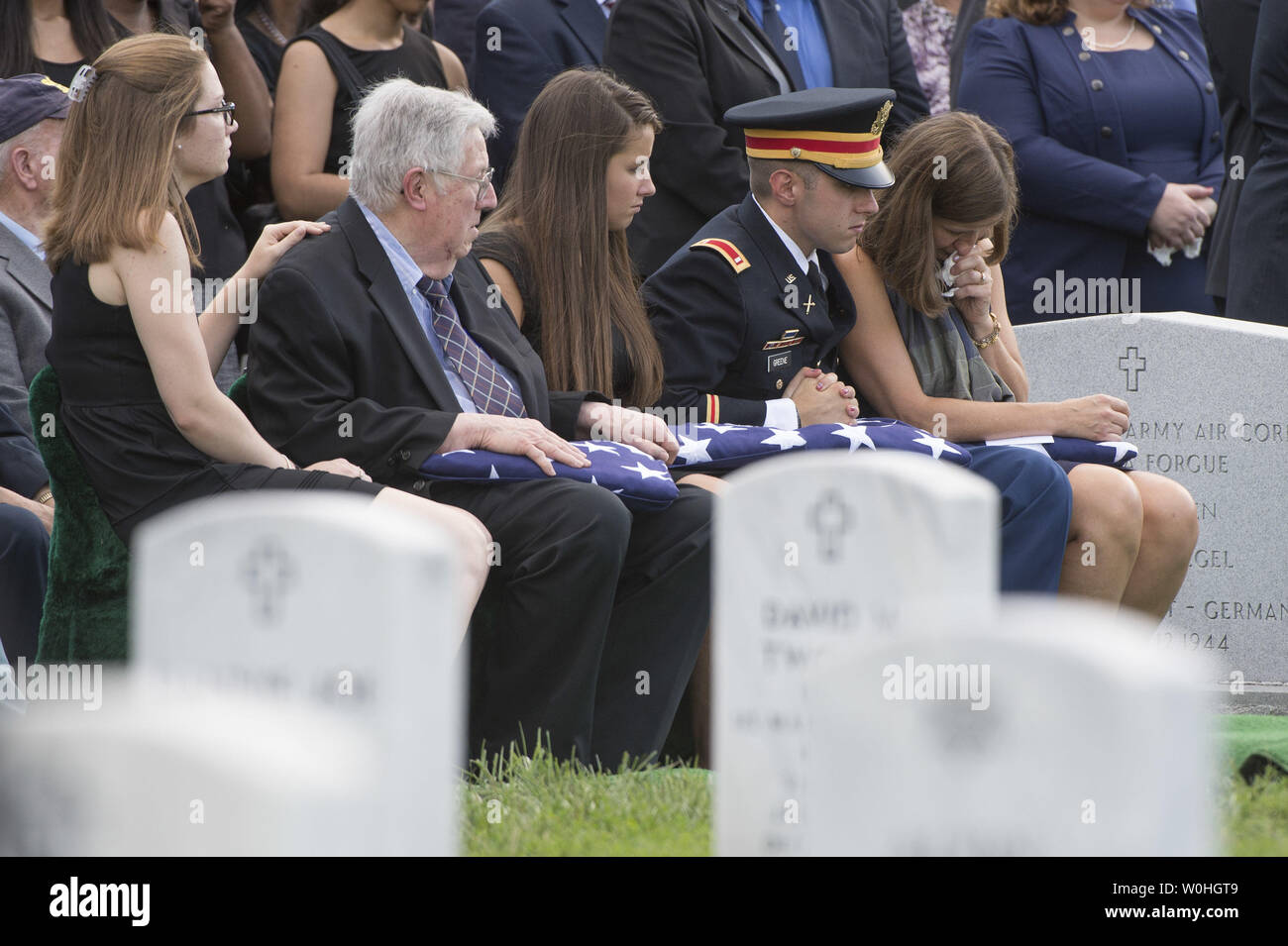 The family of Army Maj. Gen. Harold J. Greene, including from right to ...