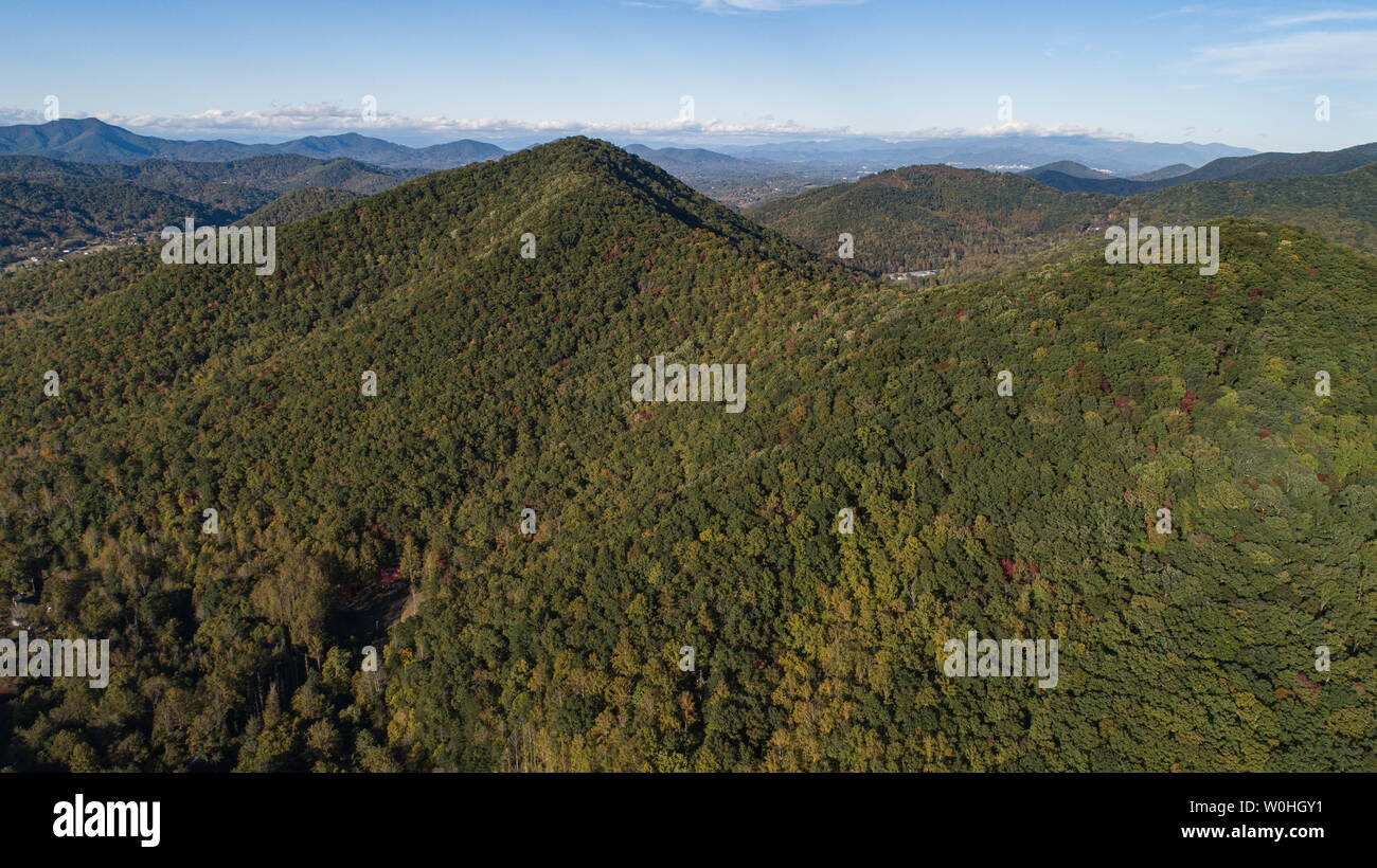 Aerial Photograph Scenic Colorful Background Landscape Green Forest ...