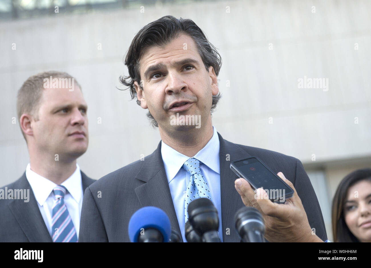 Danny Onorato, the attorney for entertainer Chris Brown, speaks to the ...