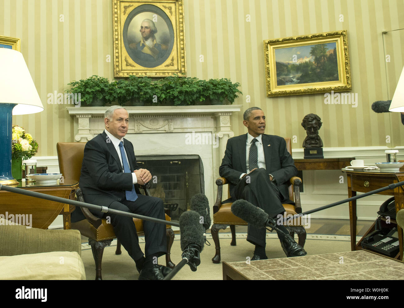 U.S. President Barack Obama meets with Israeli Prime Minister Benjamin ...