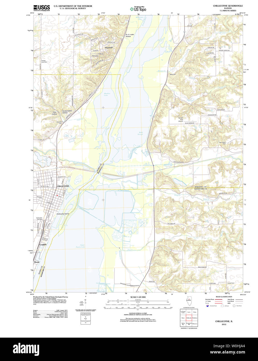 Chillicothe illinois map hi-res stock photography and images - Alamy