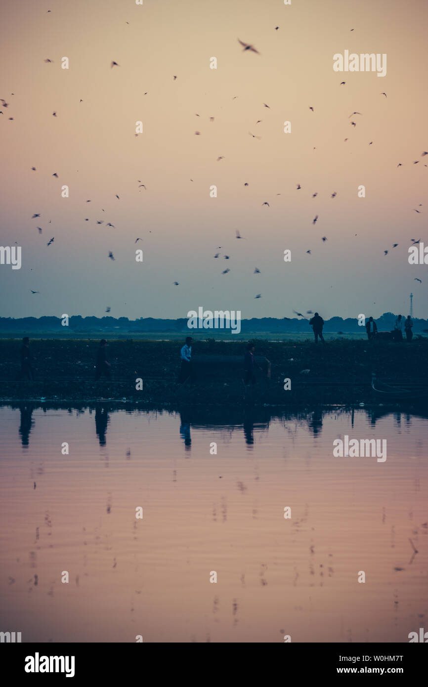 Mandalay East Taman Lake Stock Photo - Alamy