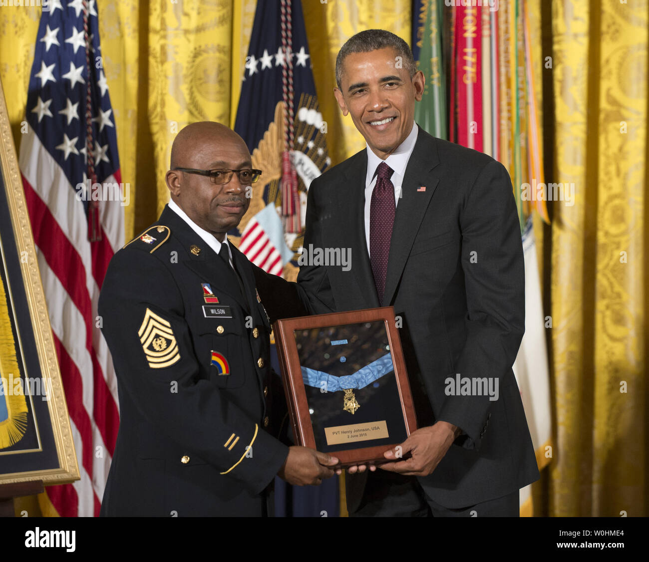 U.S President Barack Obama awards the Medal of Honor posthumously to ...