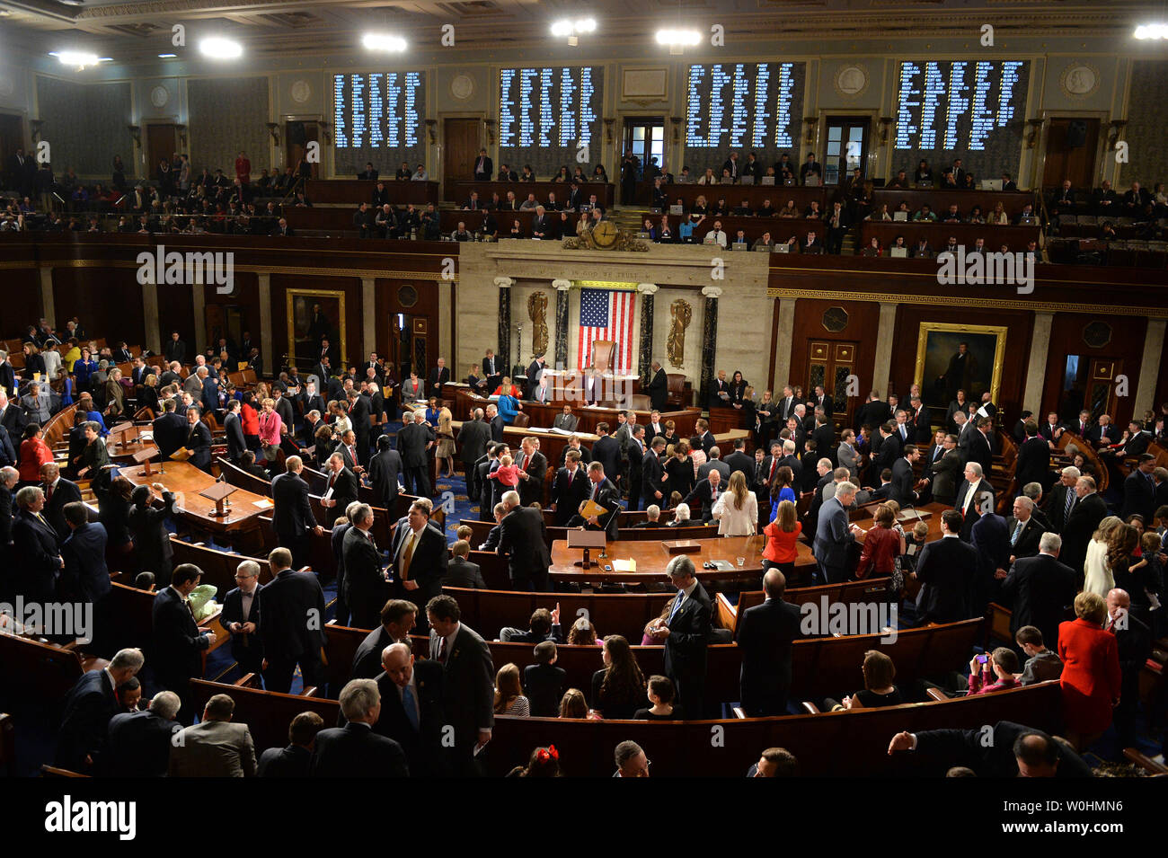 Members of the House of Representatives arrive for the first day of the ...