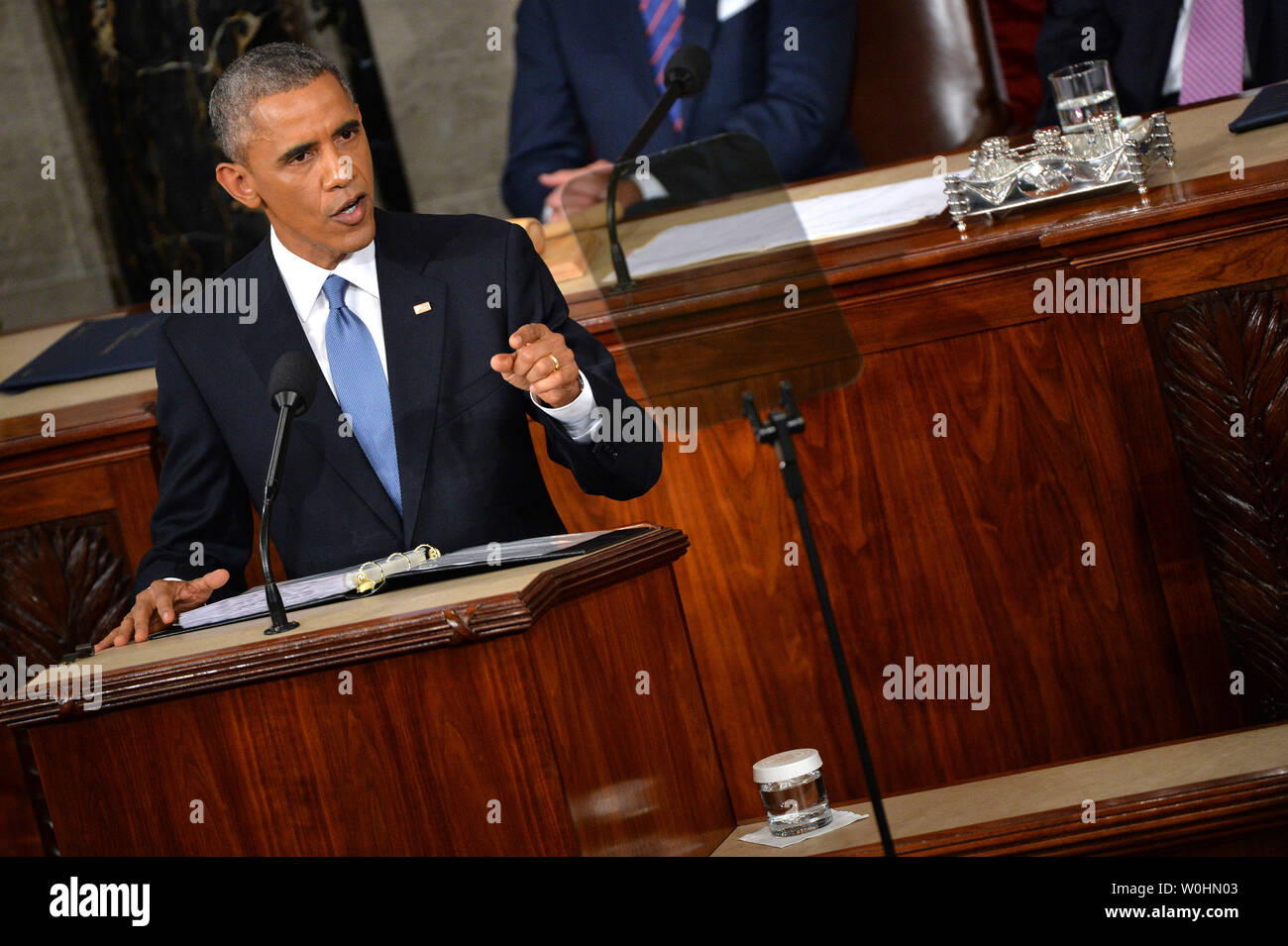 President Barack Obama delivers his state of the union address in the ...