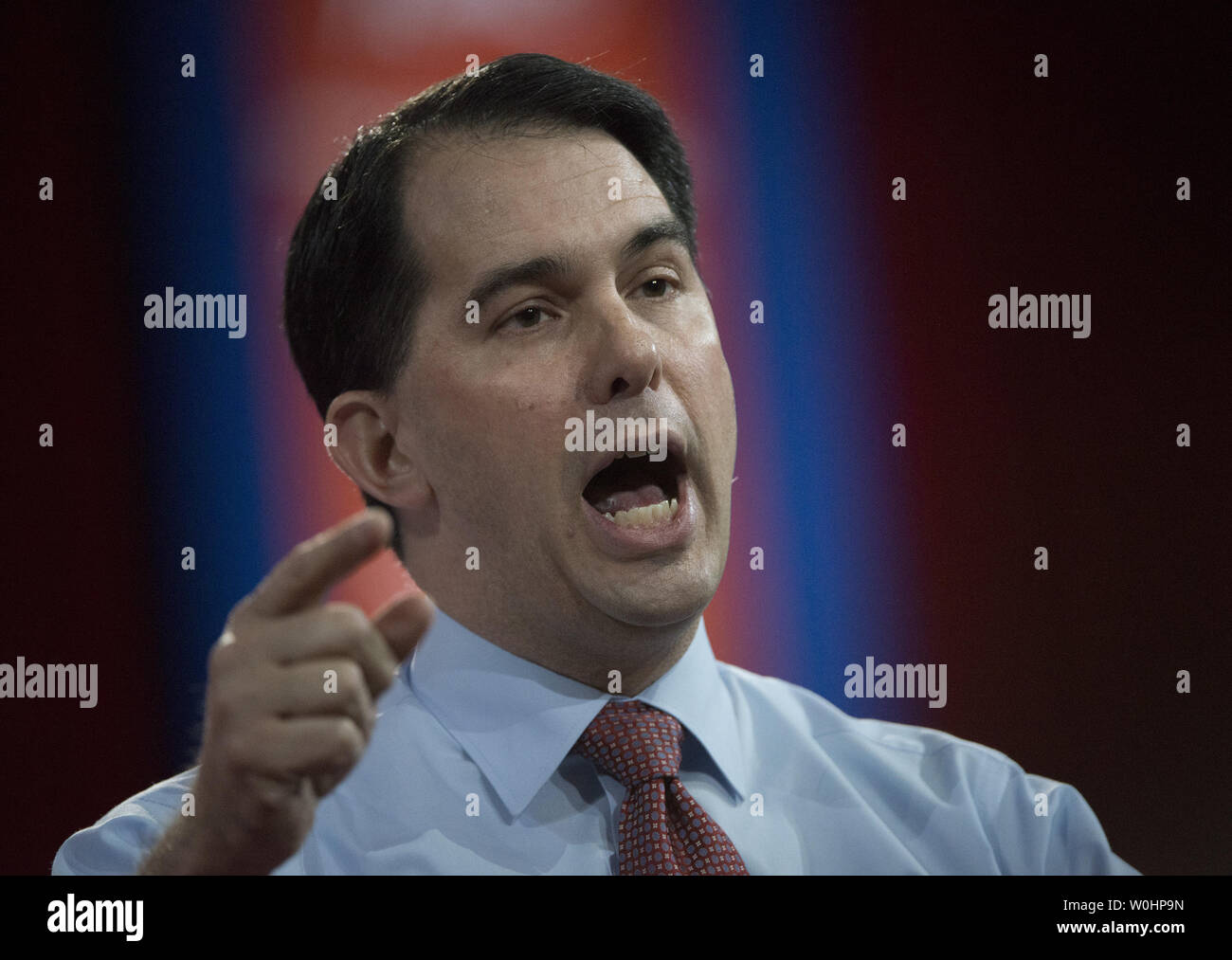 Wisconsin Governor Scott Walker speaks speaks at the Conservative ...