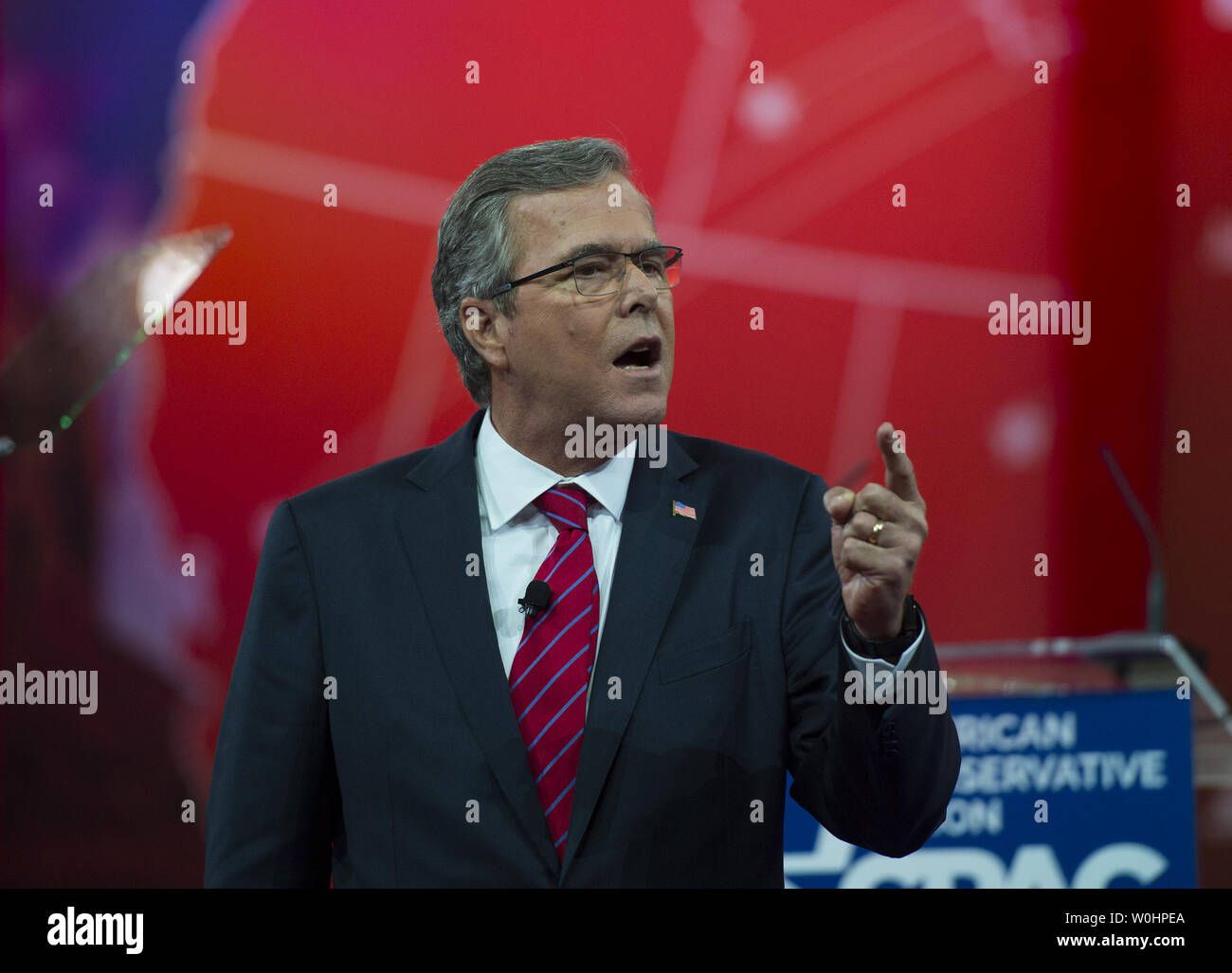 Former Florida Gov. Jeb Bush speaks at the Conservative Political ...