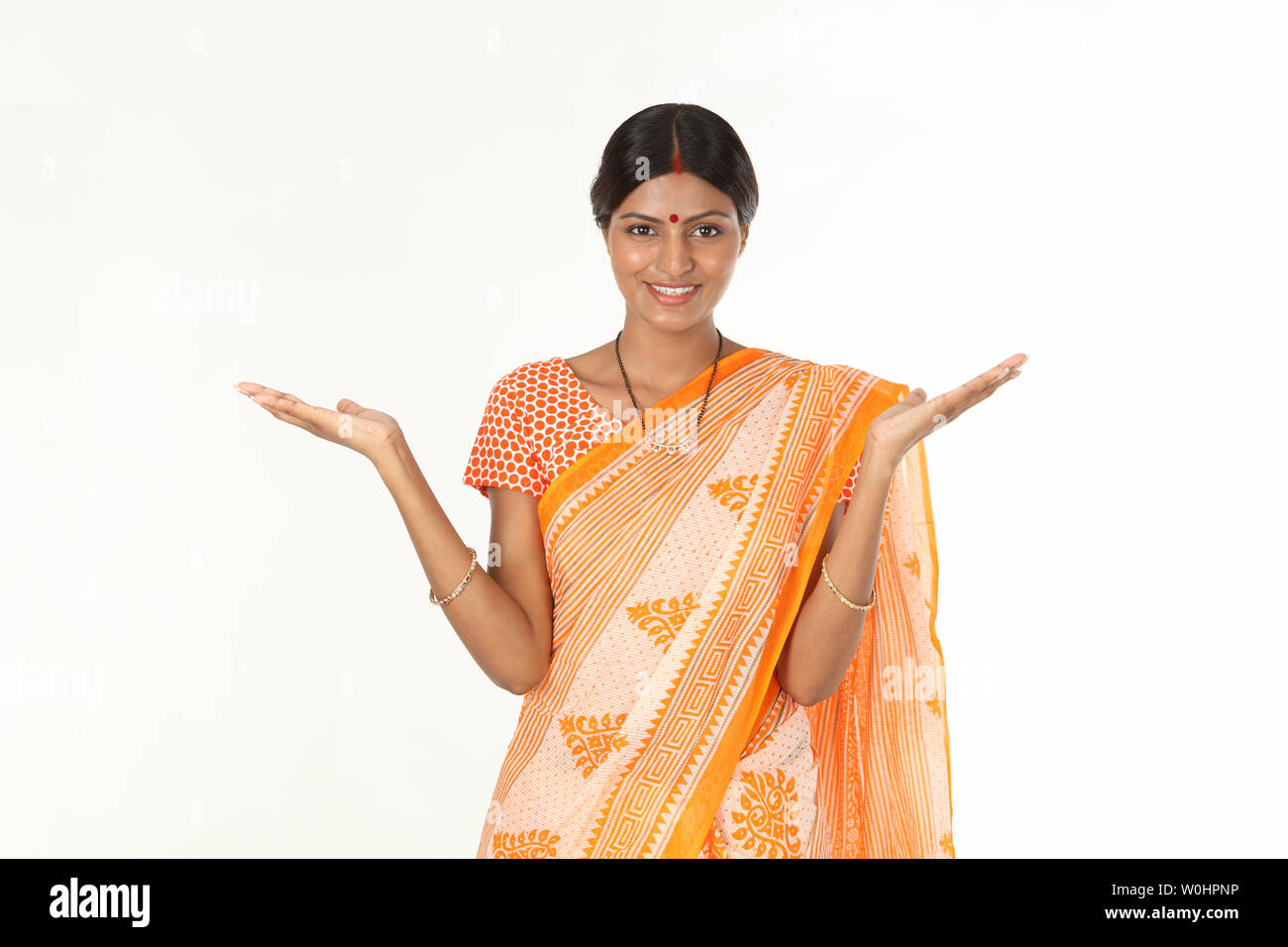 Portrait of an Indian woman smiling Stock Photo - Alamy