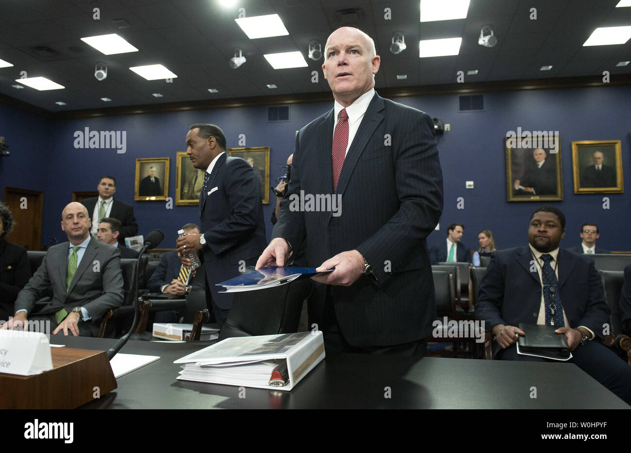 Secret Service Director Joseph Clancy arrives to testify during a House ...