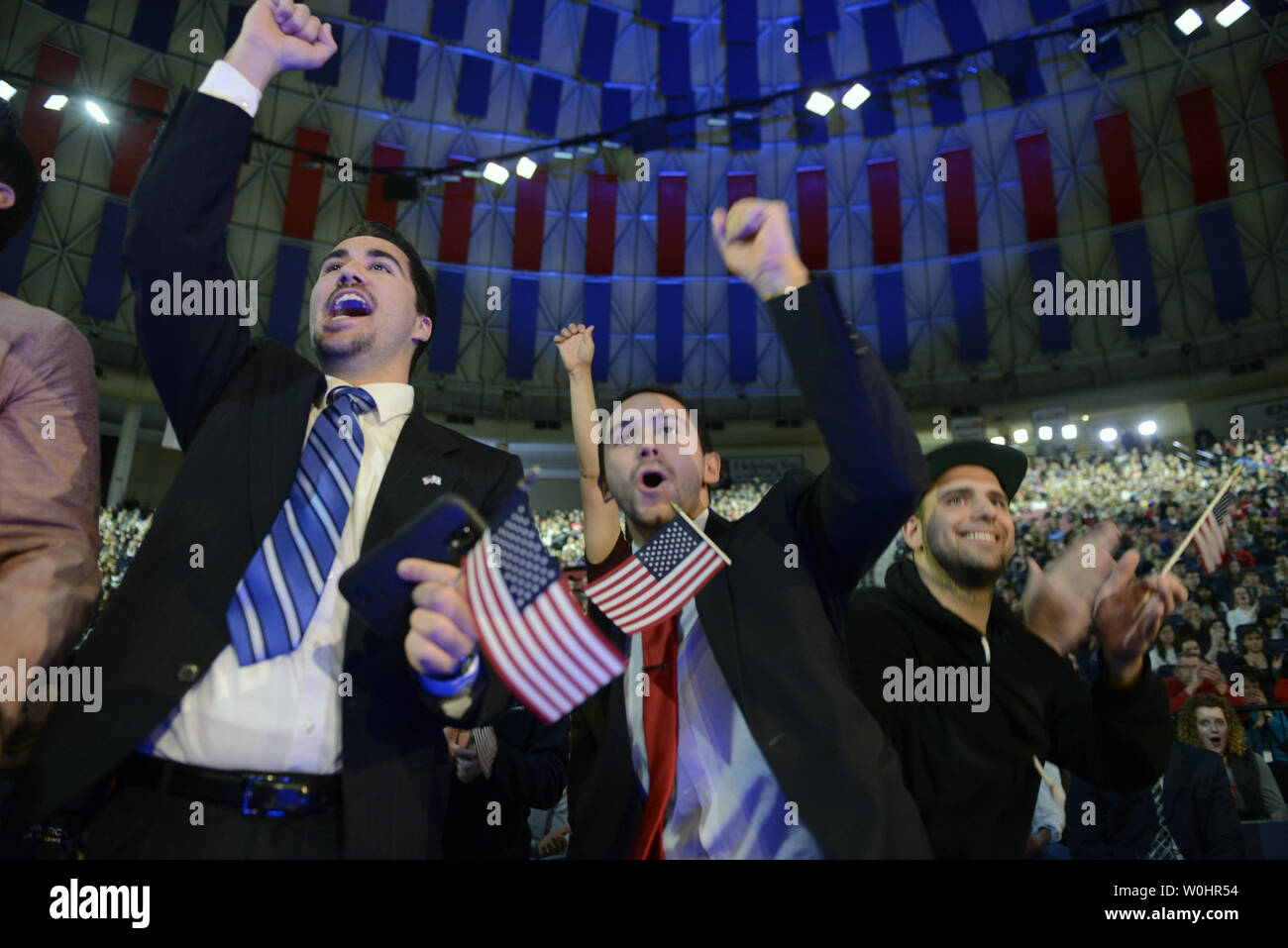 Students cheer at the conclusion of Sen. Ted Cruz's (R-TX) remarks, as ...
