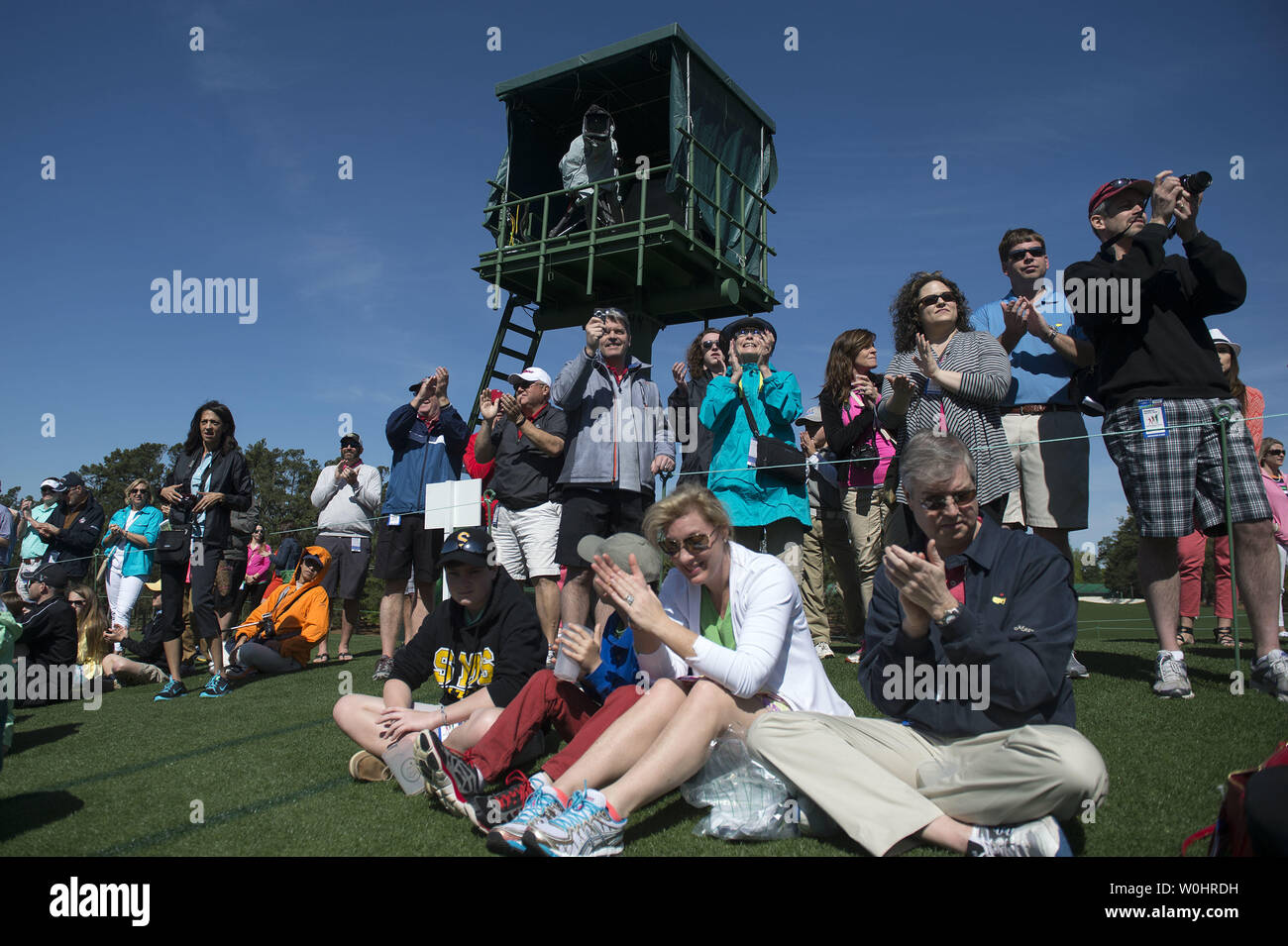 Patrons cheer during the Drive, Chip and Putt National Finals during ...