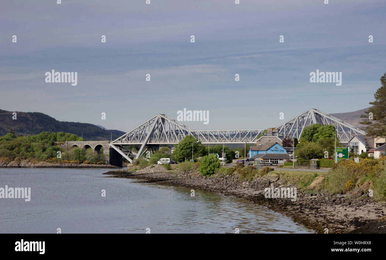 Connel Bridge at Ardmucknish Bay at Connel, Argyll and Bute, Scotland ...
