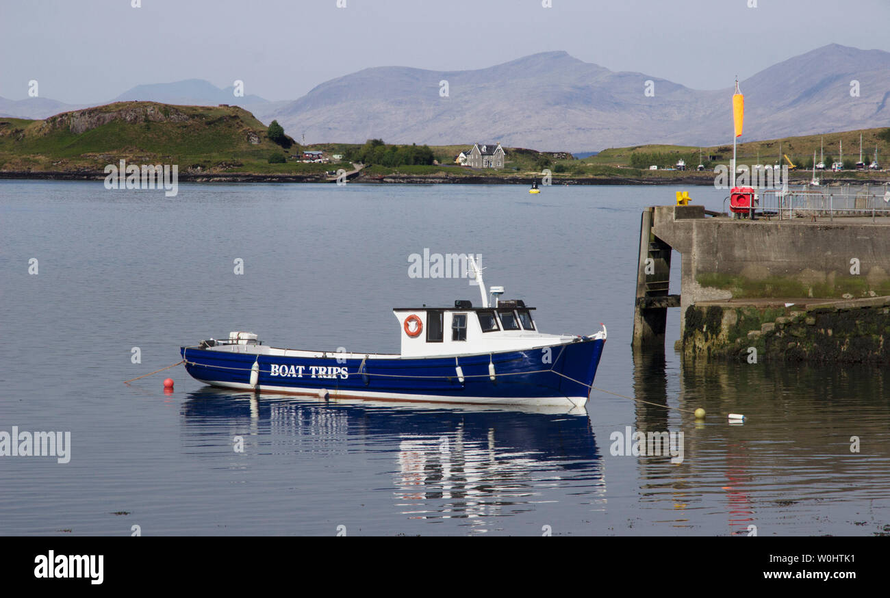 Harbour view of Oban, Argyll and Bute, Scotland, port and terminal for ...