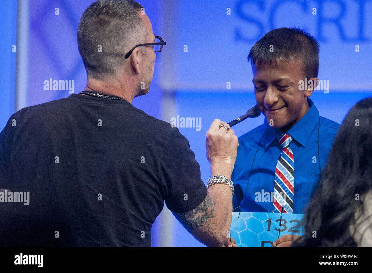 Dev Jaiswal, 13, of Jackson, Mississippi, participates in the final ...