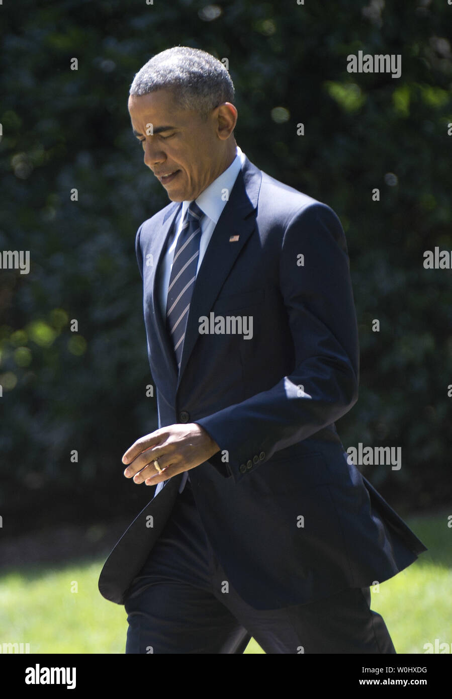 President Barack Obama departs the White House in Washington, D.C. on ...