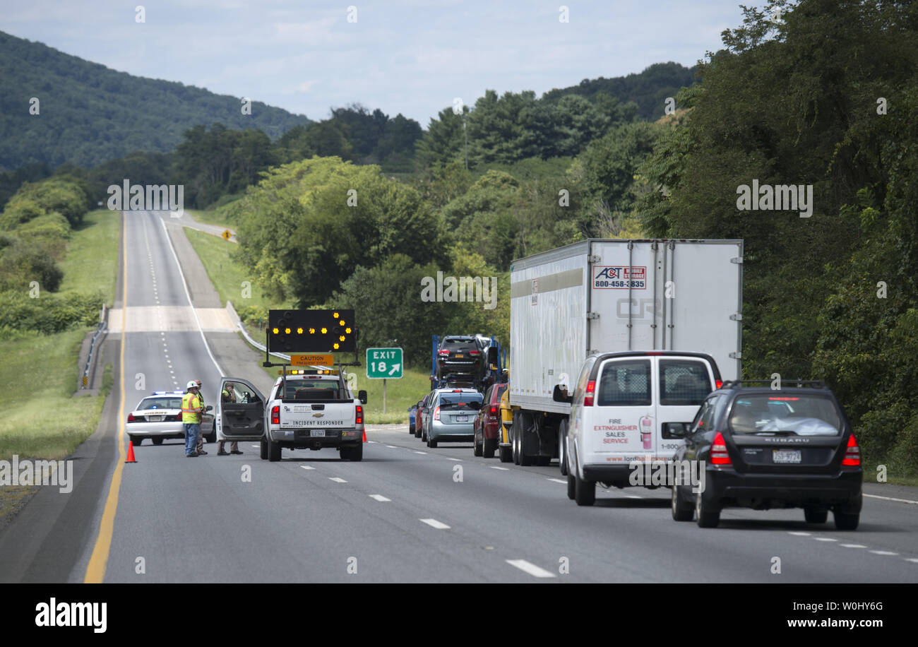 Police and law enforcement respond to the location where WDBJ-TV ...