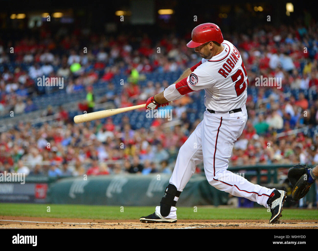 Washington nationals first baseman clint robinson 25 hi-res stock ...