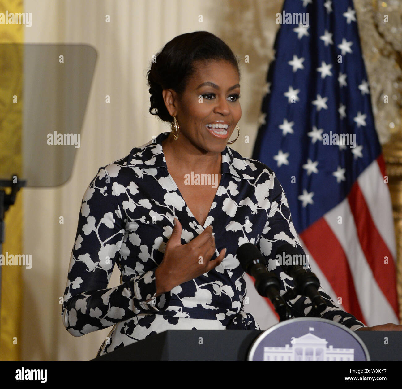 First Lady Michelle Obama announces a new public awareness campaign ...