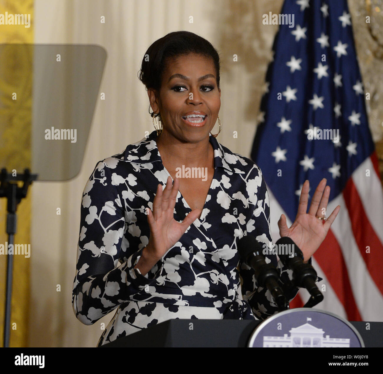 First Lady Michelle Obama announces a new public awareness campaign ...