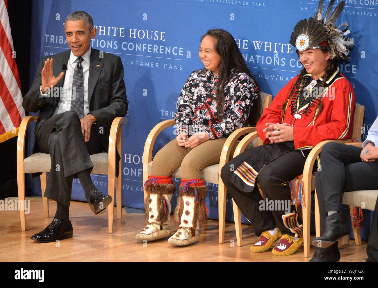 President Barack Obama participate in a panel discussion with Tatiana ...